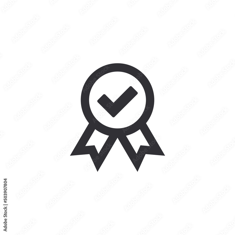 Certificate icon. Premium quality. Achievement badge. Profile ...