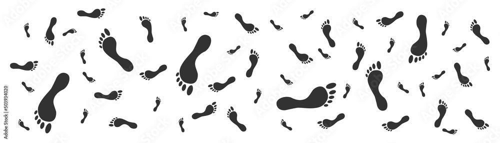 Step footprints paths. footstep prints and shoe steps . shoe tread ...