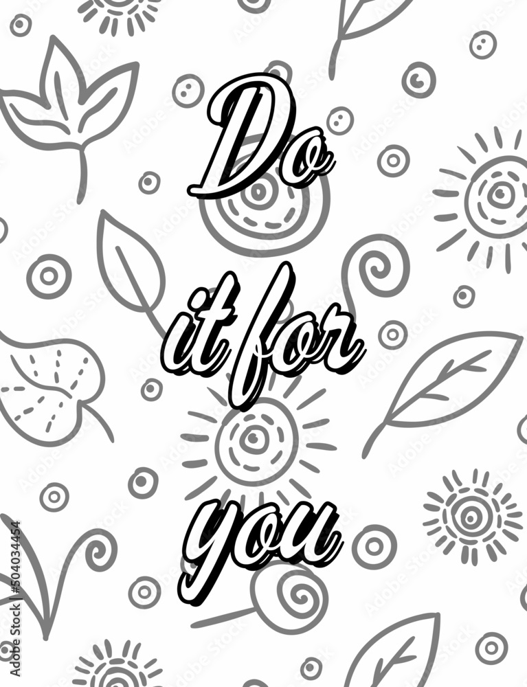 Inspirational Motivational quotes coloring pages, positive Affirmations ...