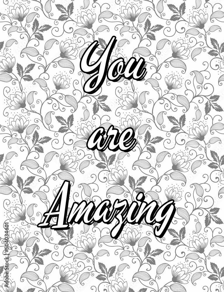 Inspirational Motivational quotes coloring pages, positive Affirmations ...