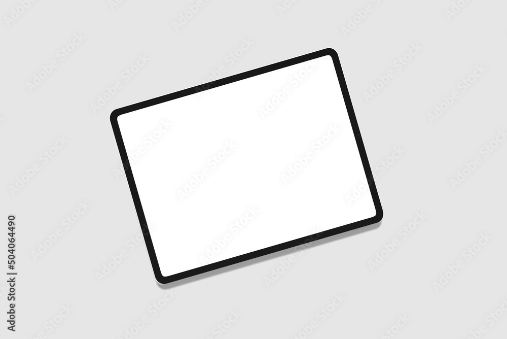 Blank landscape Tablet mockup Stock Illustration | Adobe Stock