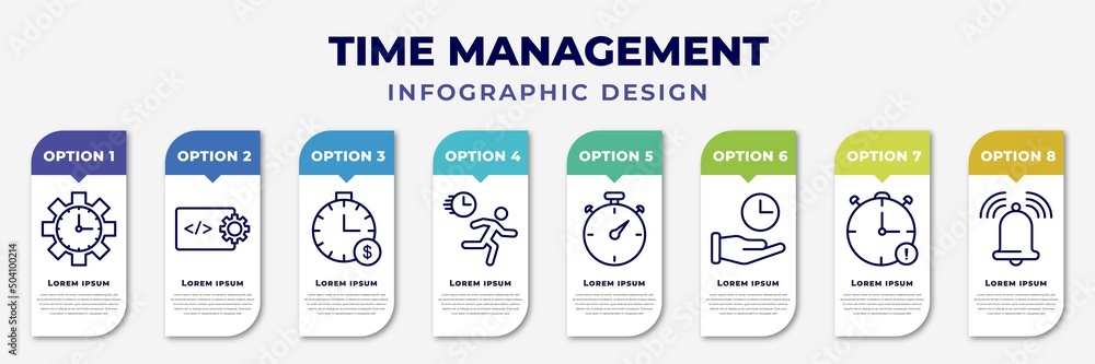 infographic template with icons and 8 options or steps. infographic for ...