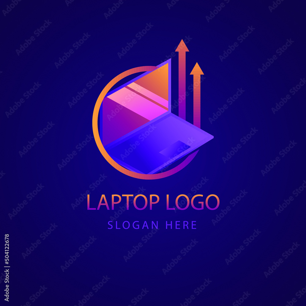 Computer logo design. Pc fix, repair icon. Computer maintenance service ...