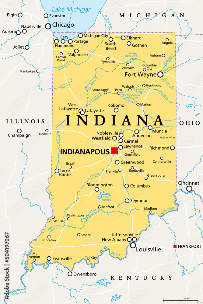 Indiana State Regions Map Maps Of The USA: Grades 1 6 (World & Us