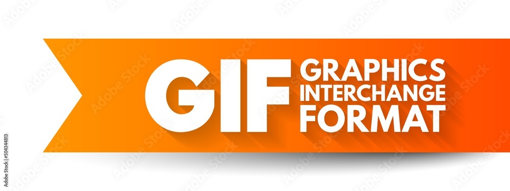 GIF Graphics Interchange Format - type of bitmap image format, acronym ...