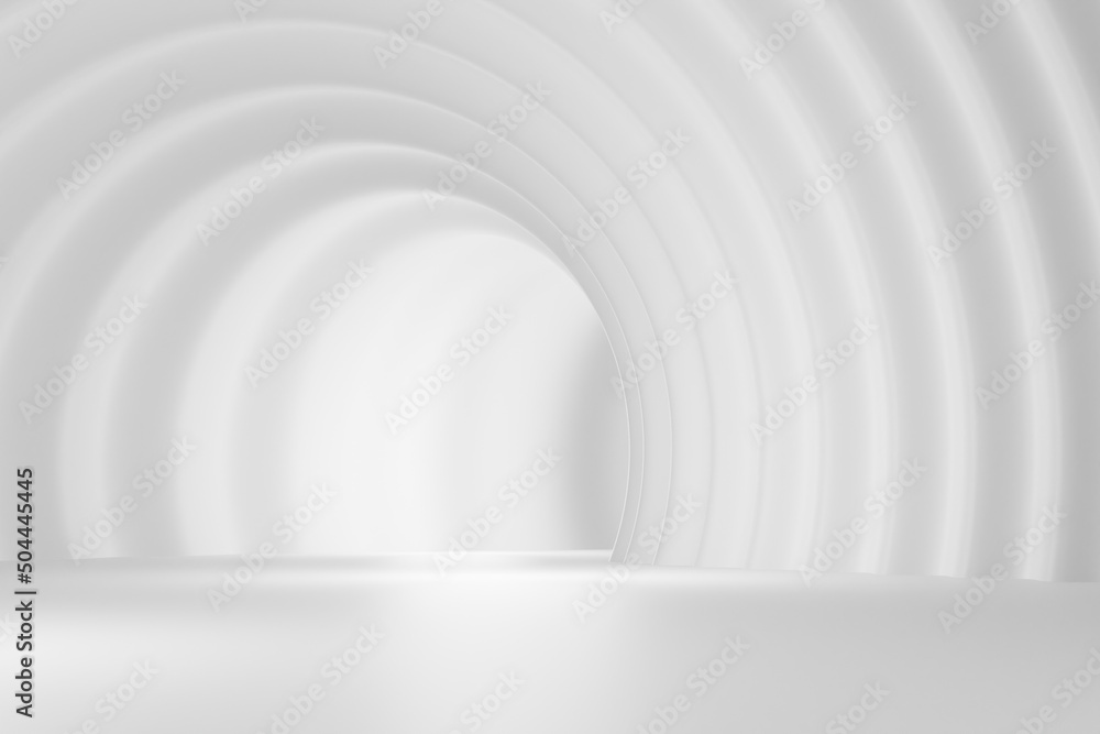 Architectural abstract background of arched walls. The concept of a ...