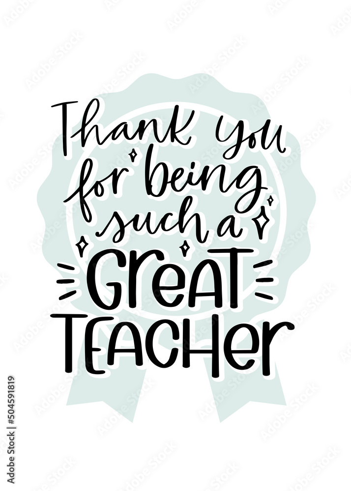Thank You Card For Teacher Quotes
