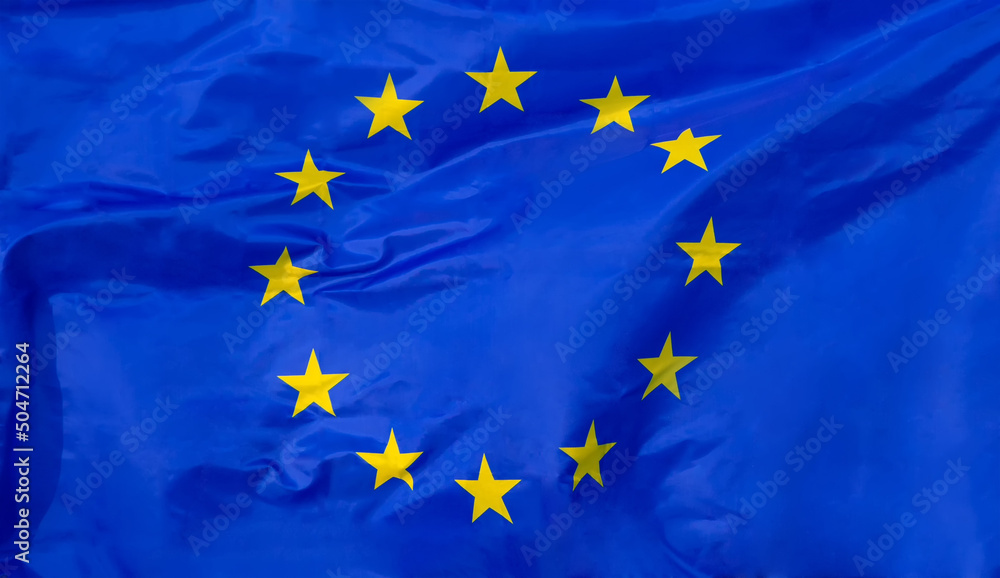 European union flag, official colors and proportion correctly ...