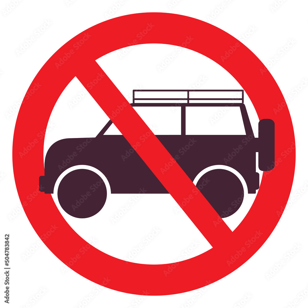 Stock-Vektorgrafik „No vehicles allowed sign.No parking icon.Traffic ...