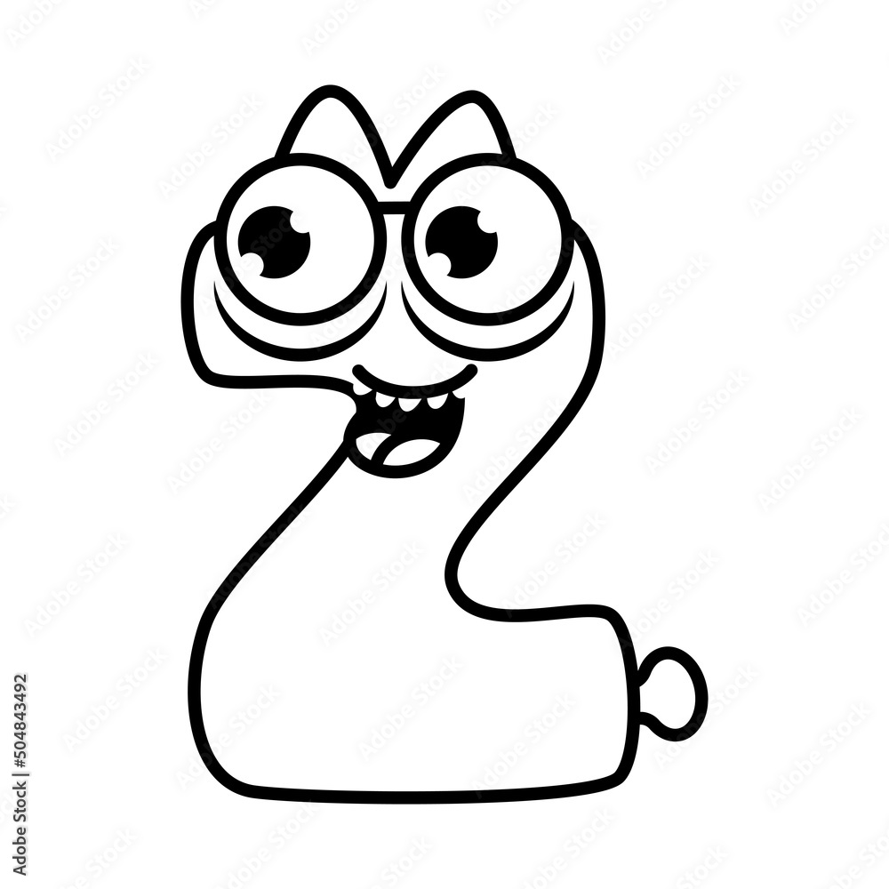 Monster alphabet coloring page book. Coloring page english alphabet for ...