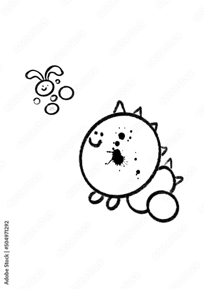 Cute monsters coloring book for children. Print in A4 format and kids ...