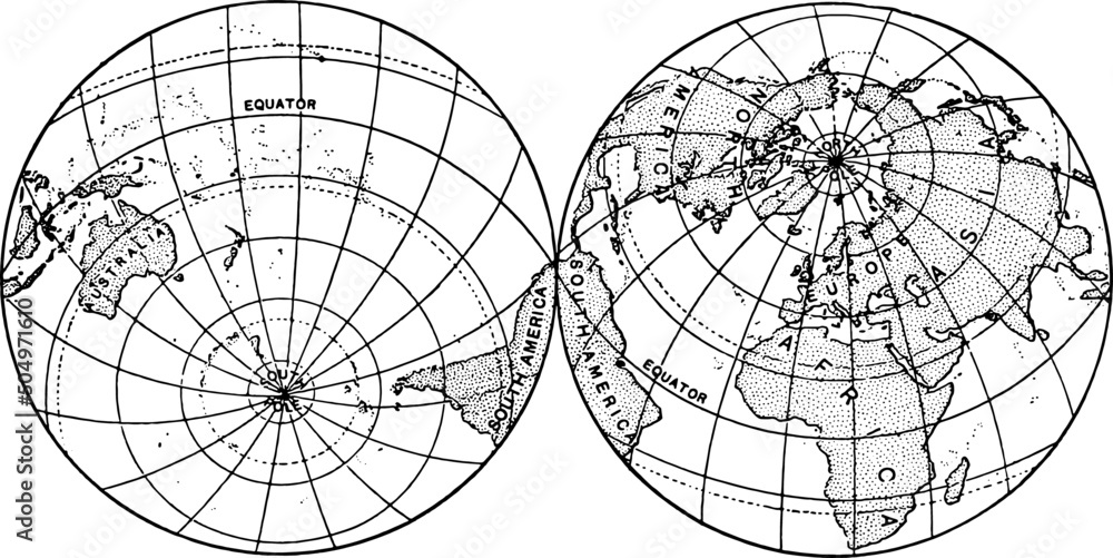 vintage world map element illustration with a transparent background ...