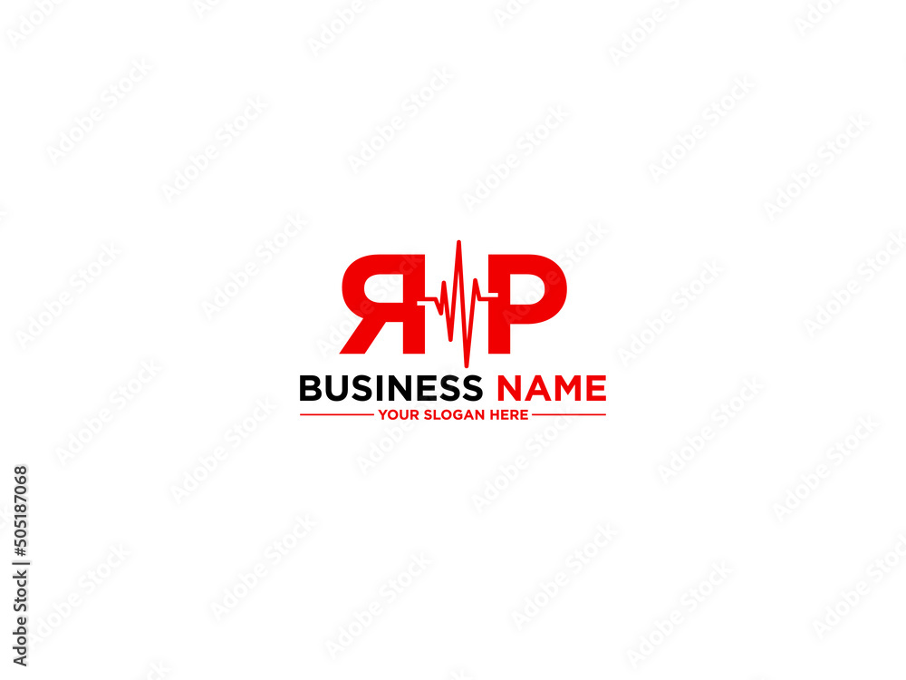 Letter RP Medical Logo, Modern Rp pr Logo Letter Vector For Doctors ...