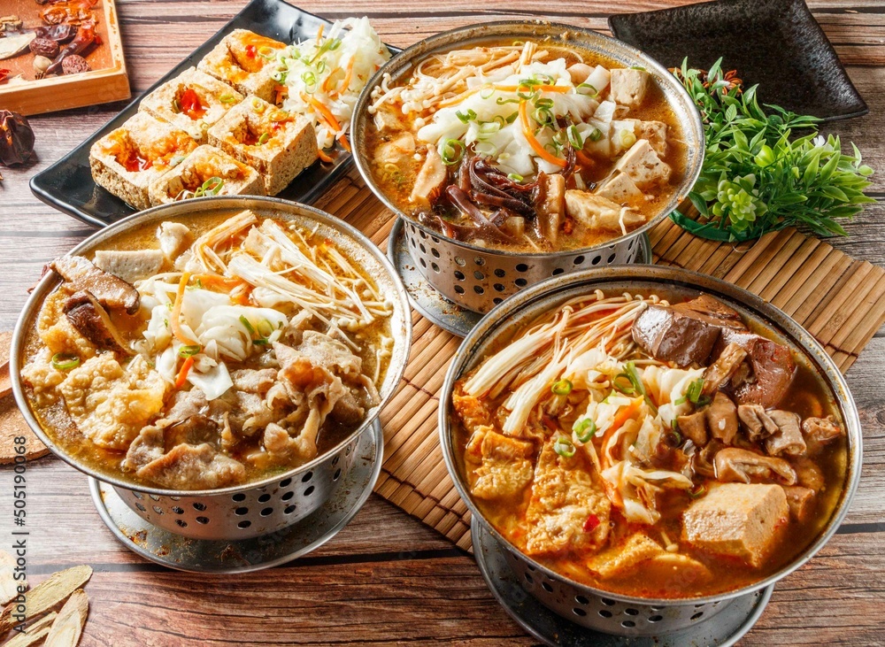 assorted hotpot large intestine Duck Blood pot, Crispy Fried Stinky ...