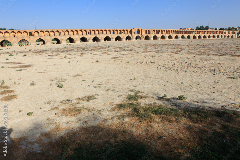 Si-o-Seh Pol, also called the Bridge of 33 Arches, Esfahan, Iran Stock ...