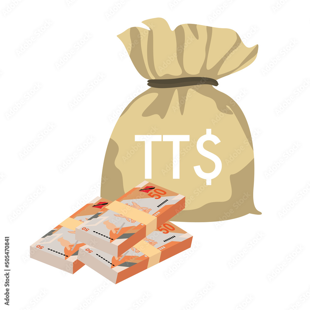 Trinidad and Tobago dollar Vector Illustration. Trinidad and Tobago ...