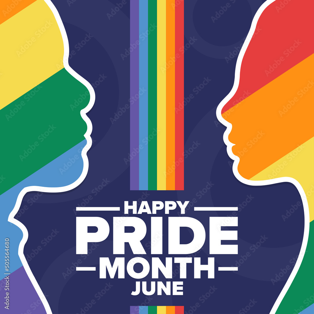 Happy Pride Month. LGBT. June. Holiday concept. Template for background ...