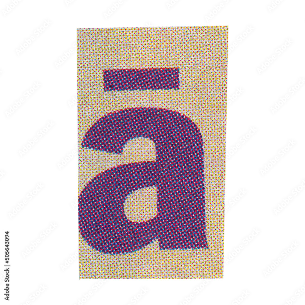 letter o magazine cut out font, ransom letter, isolated collage ...