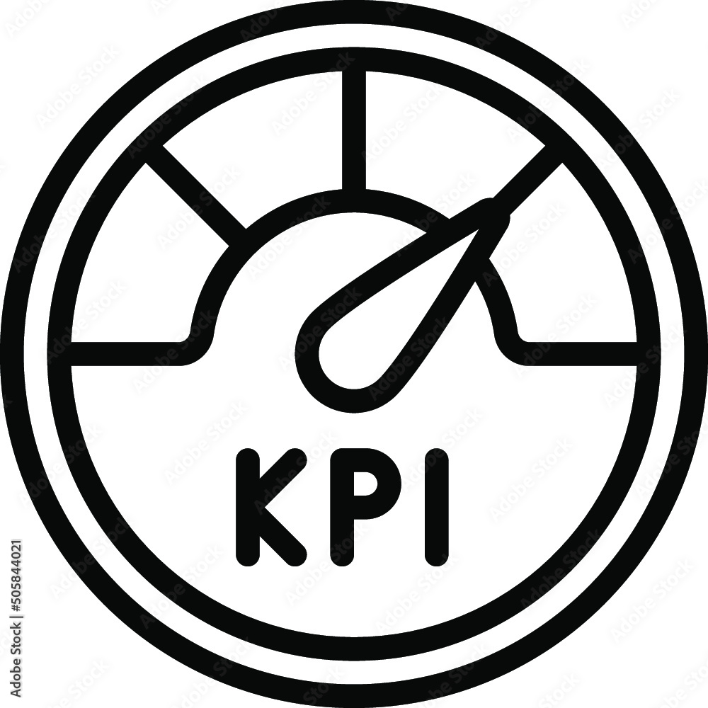 Vector de Stock KPI Meter Icon | Adobe Stock