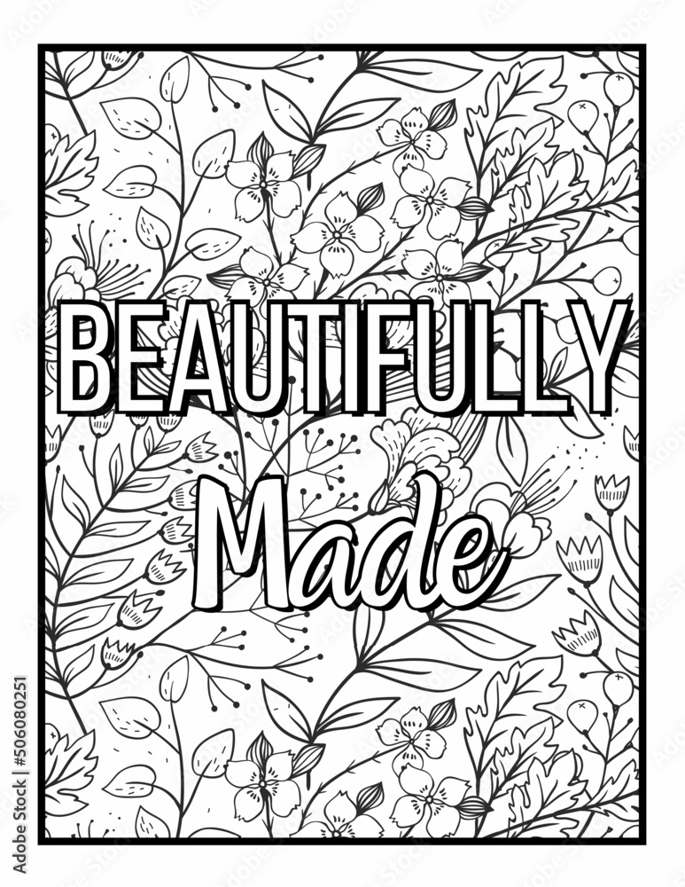 Inspirational Motivational quotes coloring pages, positive Affirmations ...