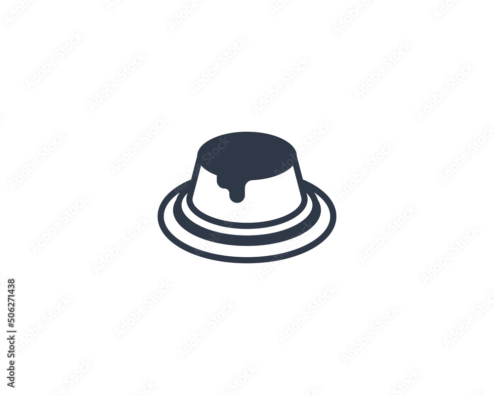 Custard vector flat emoticon. Isolated Custard emoji illustration ...