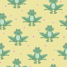 Funny Frog Face Pattern On Yellow Free Stock Photo - Public Domain Pictures