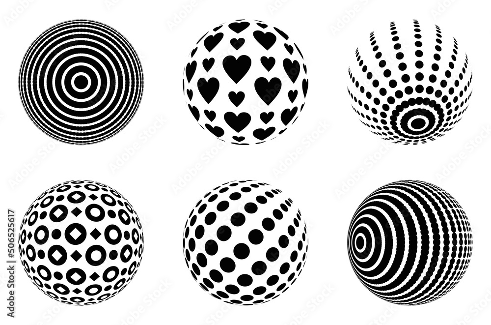 Op Art Optical Illusion 3d Shape Point Circle Stock Vector | Adobe Stock