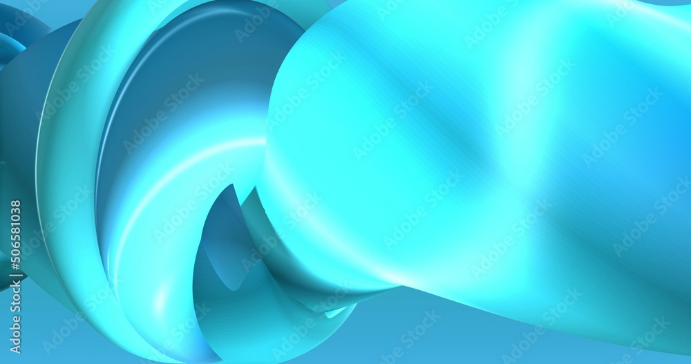 looped footage. Abstract light blue background with dynamic blue 3d ...