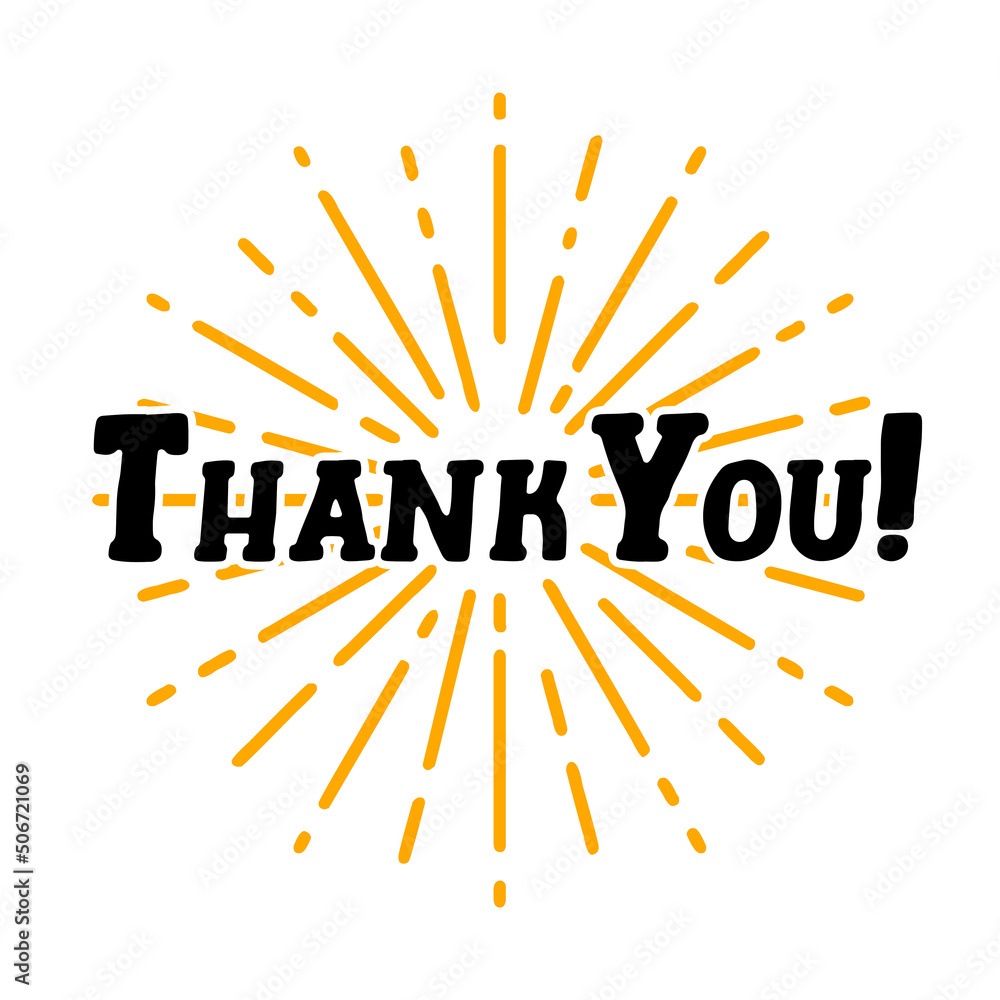 Thank You Card. Hand Written Lettering for Title, Heading, Photo ...