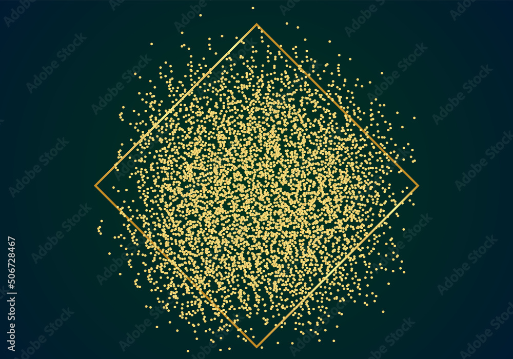 Gold glitter background for wedding card, gift certificate, voucher ...