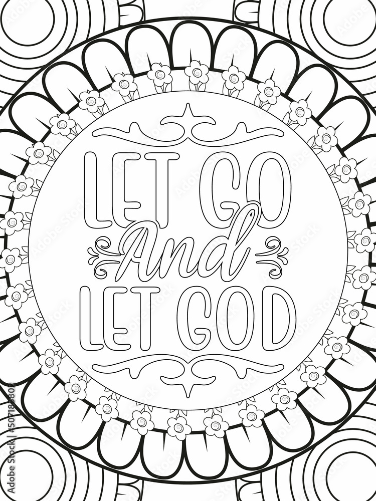 Bible Verse Coloring Pages, Christian Lettering coloring page for ...