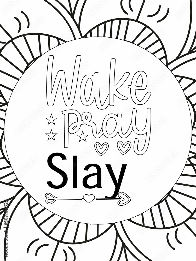 Bible Verse Coloring Pages, Christian Lettering coloring page for ...