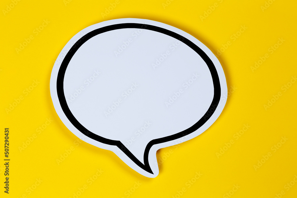 Speech bubble with copyspace copy space communication concept talking ...