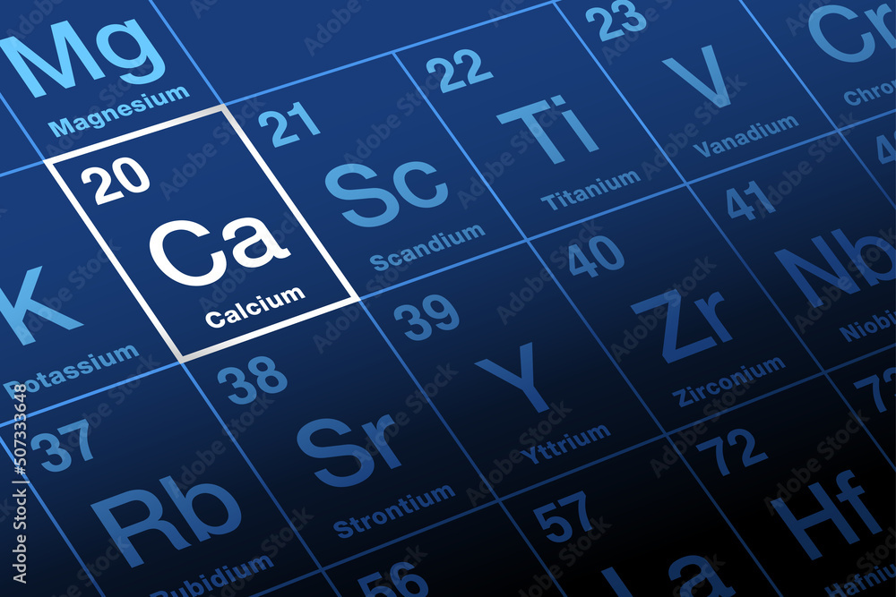 Image vectorielle Stock Calcium on periodic table of the elements ...