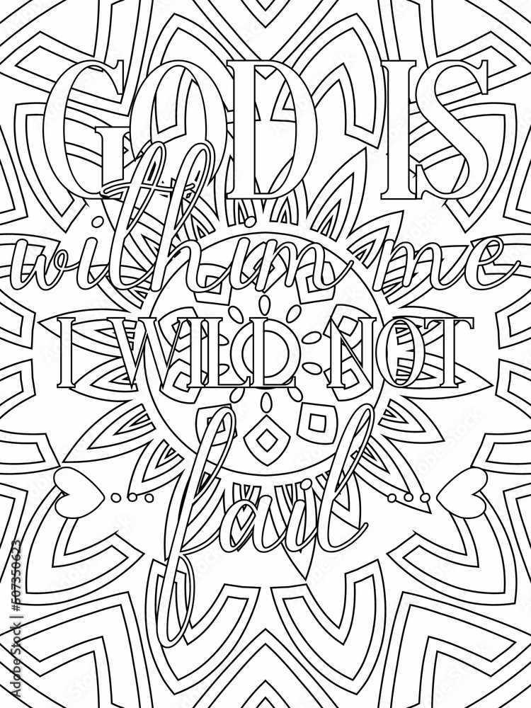 Bible Verse Coloring Pages, Christian Lettering coloring page for ...