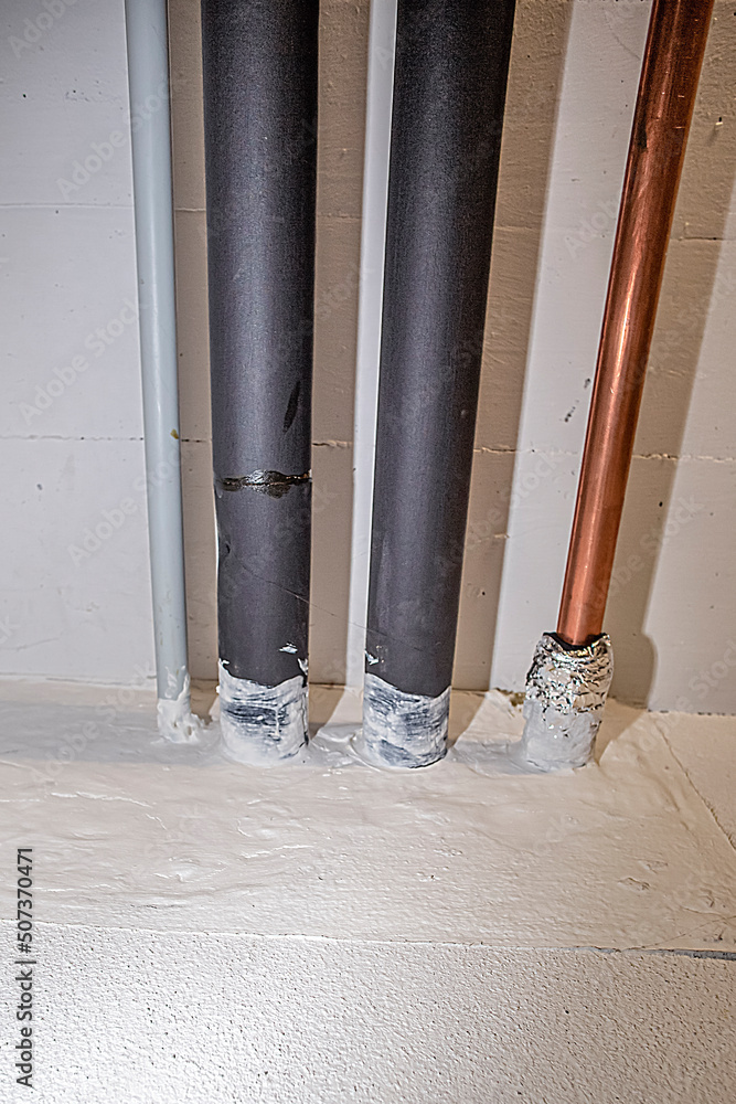 Fire barrier in a wall with cable duct. Stock Photo | Adobe Stock