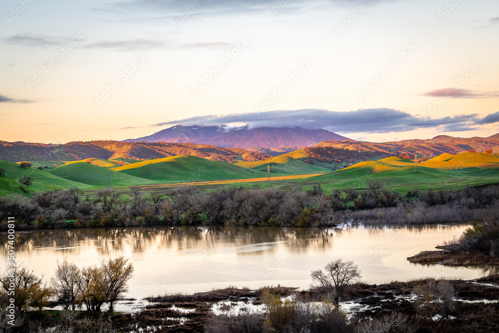 Hiking trails of Mount Diablo State Park, California Stock Photo ...