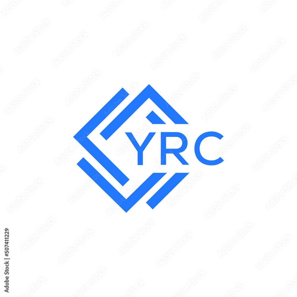 YRC Flat accounting logo design on white background. YRC creative initials Growth graph letter ...