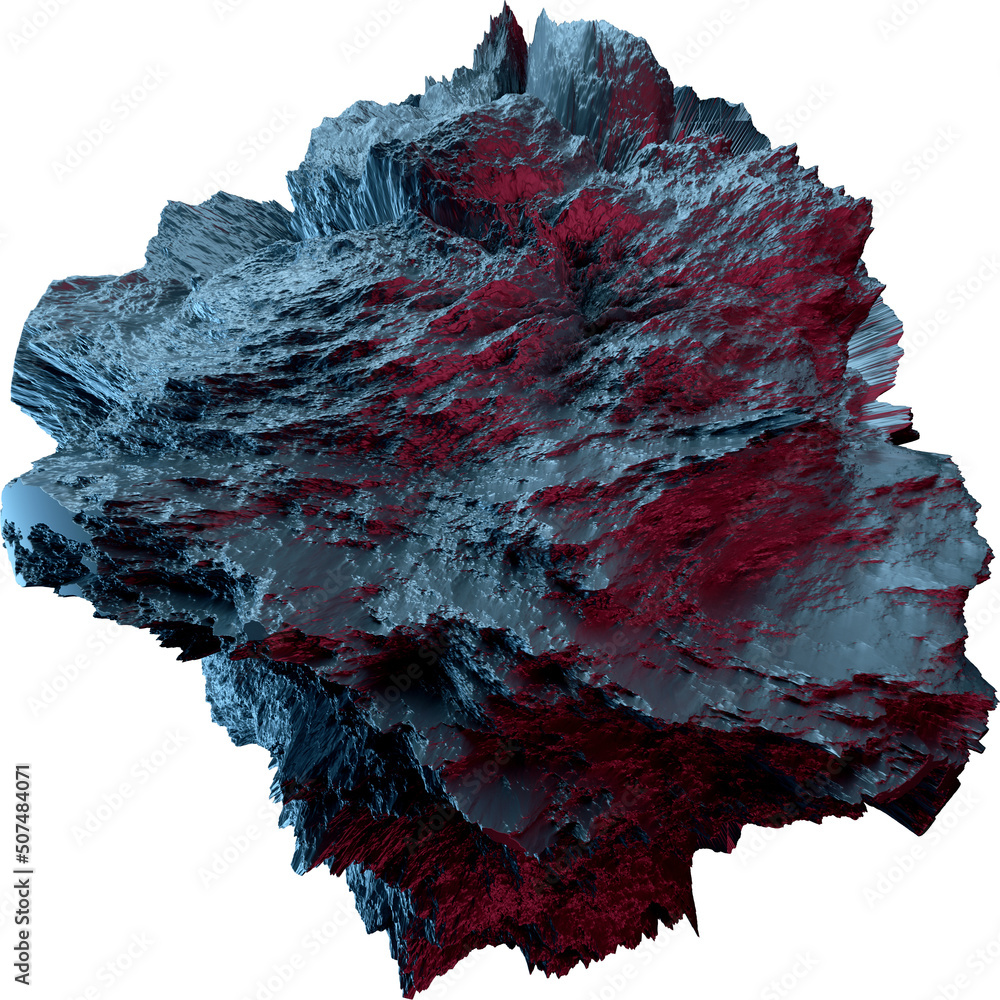 3d Rendered Sphere Deformed Form Displacement Surface Noise Texture ...