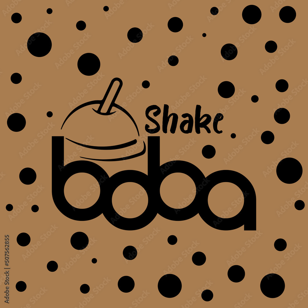 Boba Tea Logo Inspiration Stock Vector | Adobe Stock