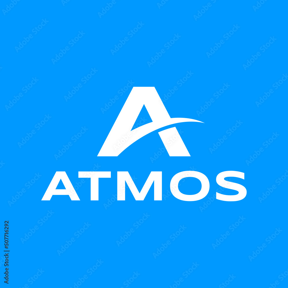 Letter A Monogram Logo - Atmos Stock Vector | Adobe Stock