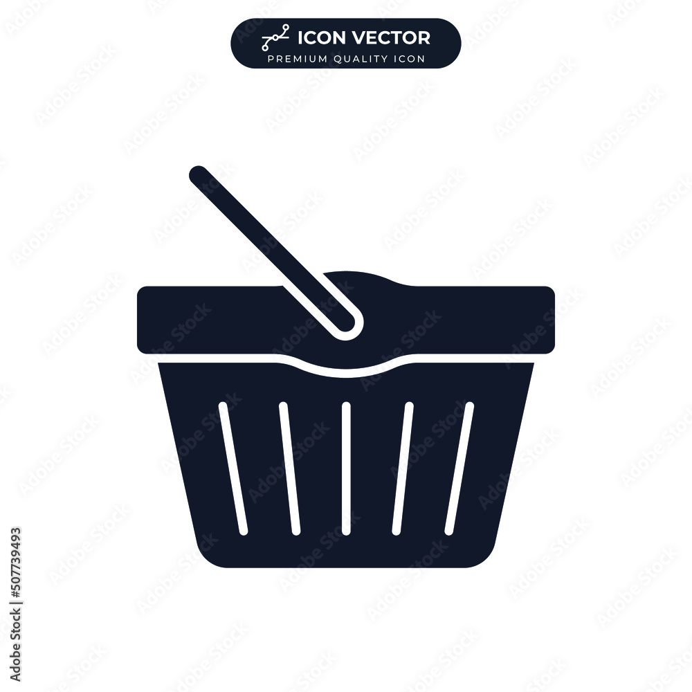 basket icon symbol template for graphic and web design collection logo ...