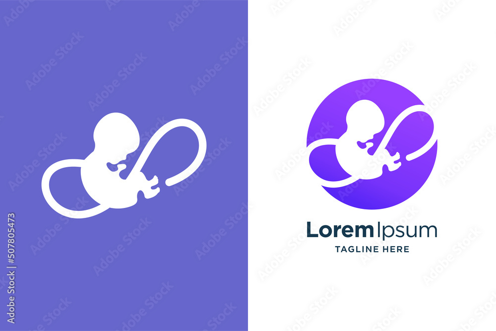 baby with infinity concept design Stock Vector | Adobe Stock