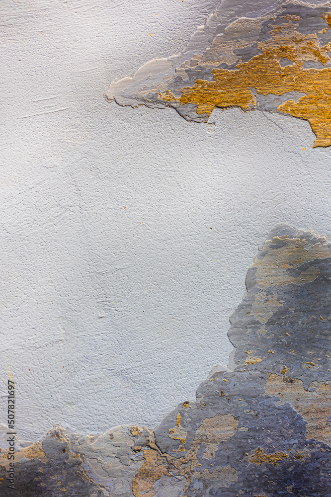 Very old layers of paint that look like a coastal landscape Stock Photo ...