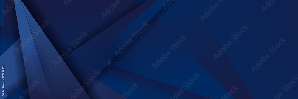 Dark blue abstract banner background Stock Vector | Adobe Stock