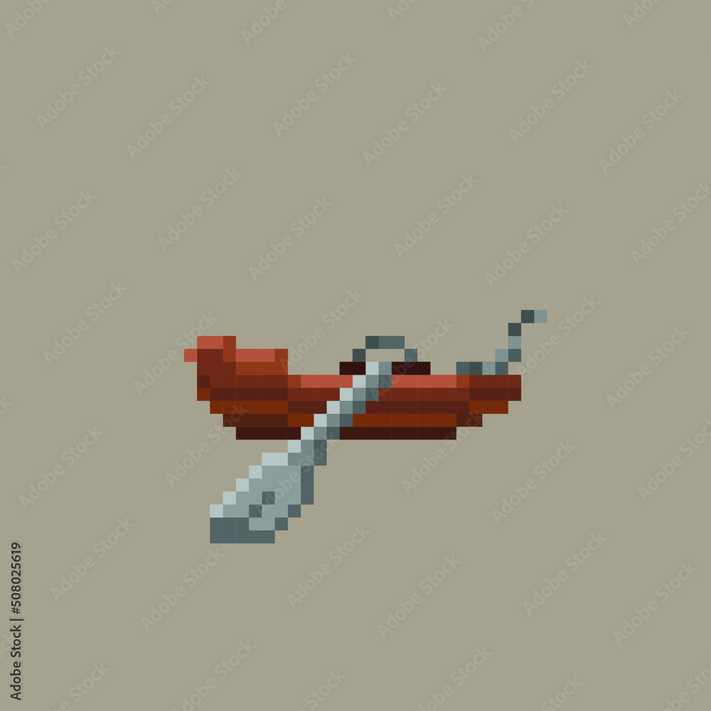 little canoe in pixel art style Stock Vector | Adobe Stock