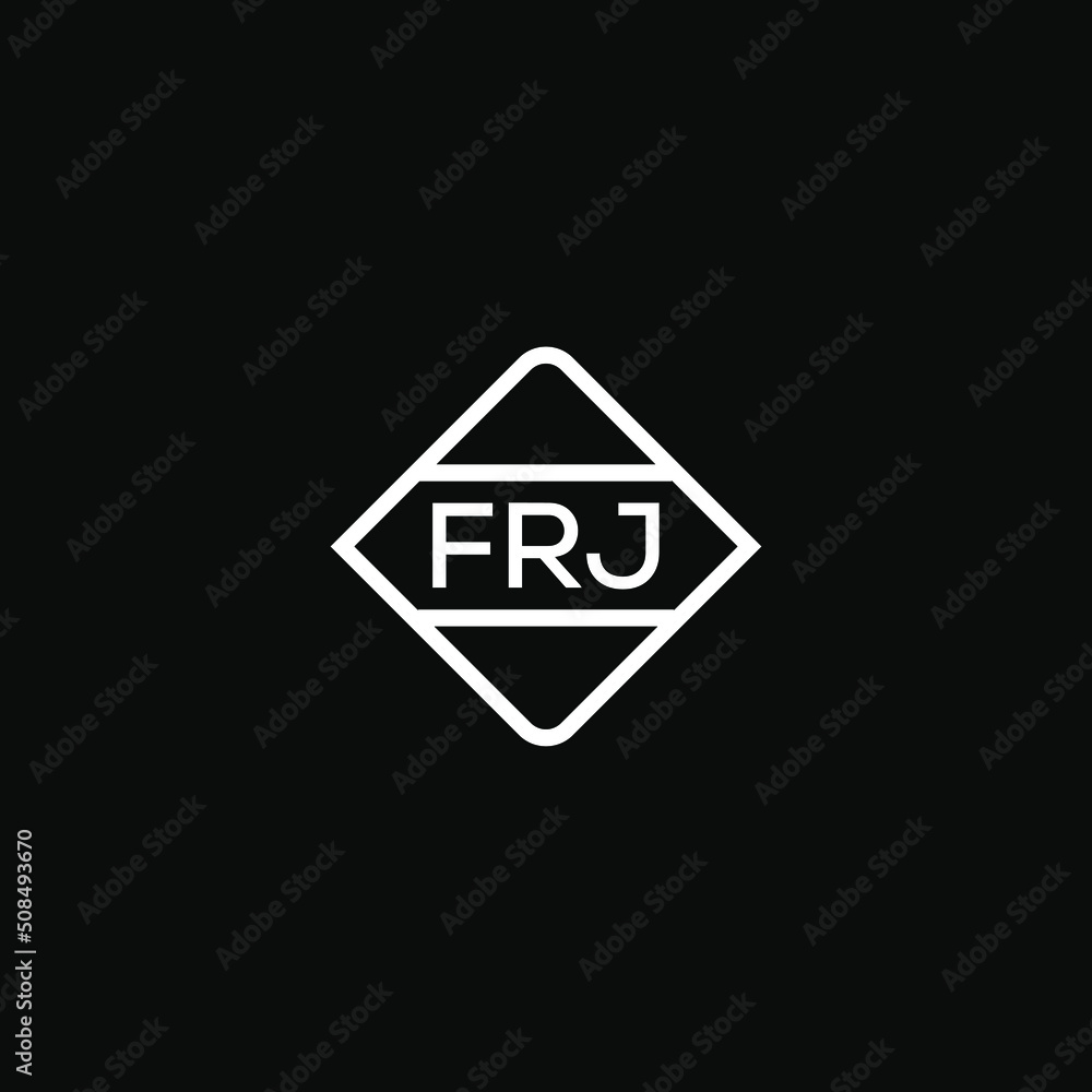 FRJ 3 letter design for logo and icon.FRJ monogram logo.vector ...