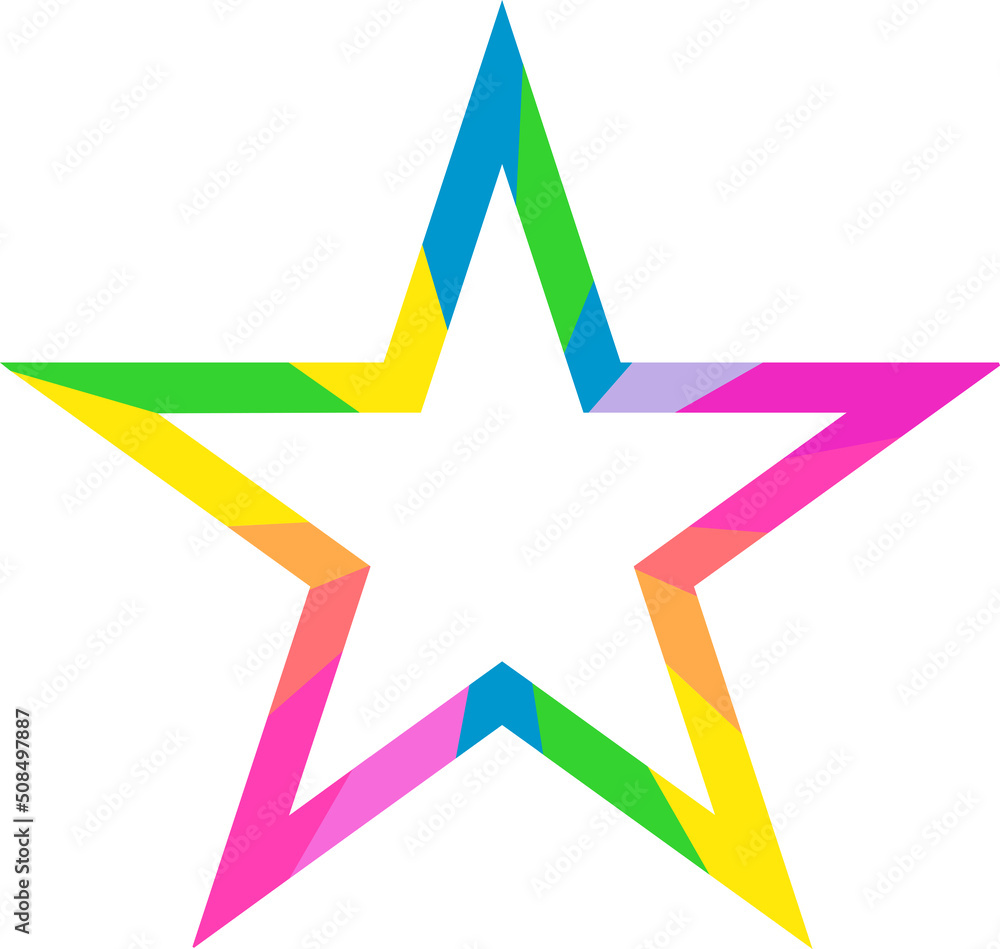 Colorful frame vector. Decorative rainbow color border frame. Isolated ...