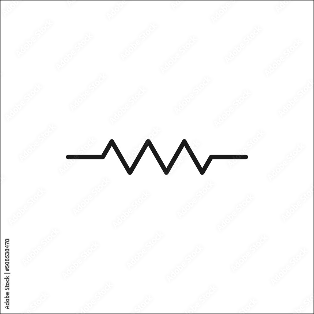 fixed resistor symbol 素材庫向量圖 | Adobe Stock