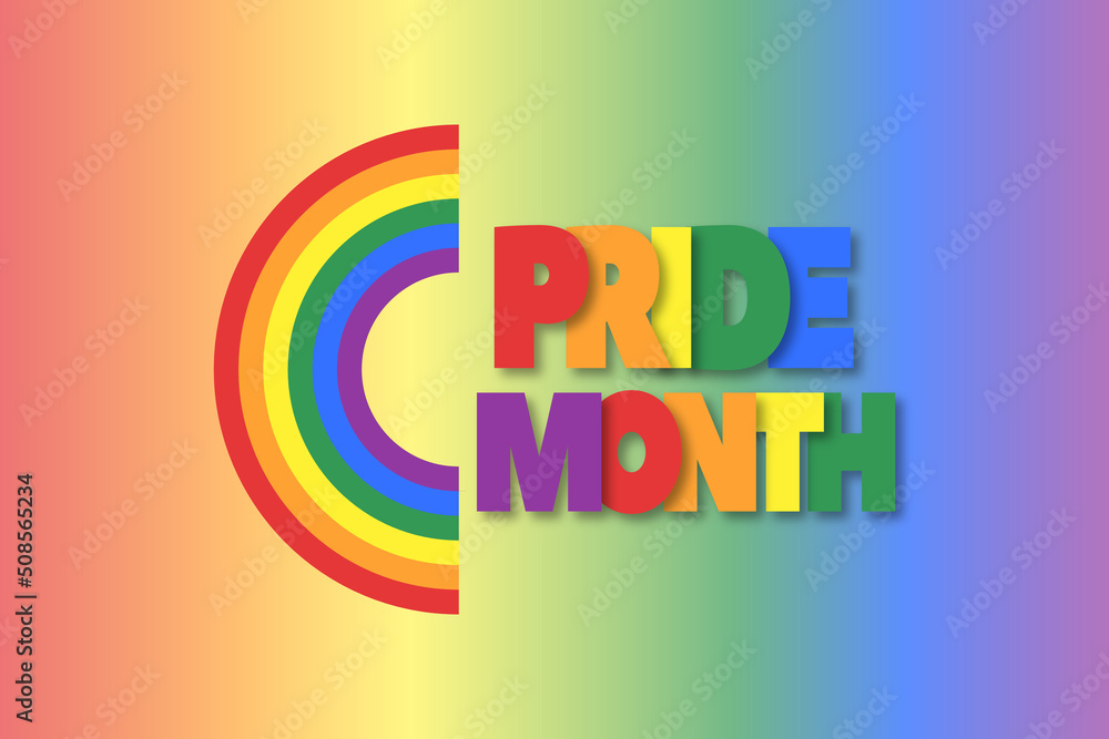 Stock-Vektorgrafik „Pride month 2022, 2023, 2024 LGBTQ Pride Flag ...